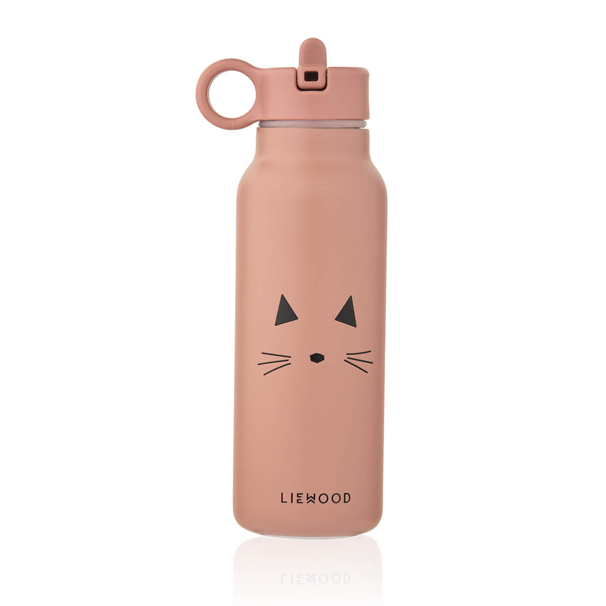 Liewood Falk Vandflaske, Cat Dark Rose – Børnenes Kartel